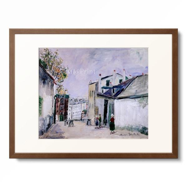 作家名： モーリス・ユトリロ ( 1883年 - 1955年 ) フランスの画家ジャンル： エコール・ド・パリArtist: Utrillo, Maurice,1883-1955 Imagetitle: Strassen-Szene. Lo...