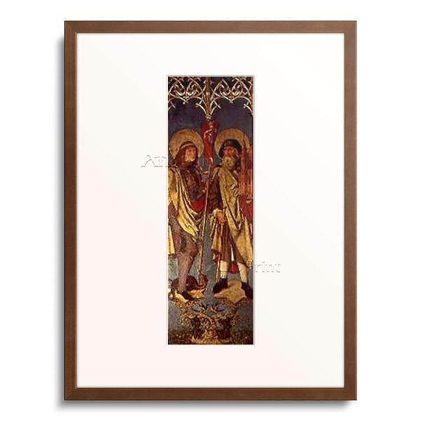 Artist:  Meister d.Augustineraltars,Anfg.15.Jh. Imagetitle:  Linke Tafel des Augustineraltars: Die hll.Georg und Sebaldu...