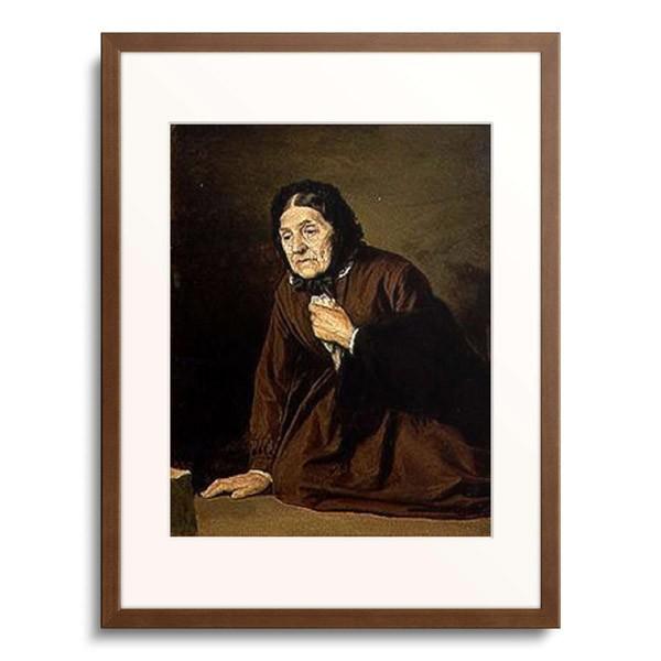 作家名:ワシーリー・ペローフArtist: Perov, Vasily,1833-1882 国籍:ロシアImagetitle:Bildnis einer alten Frau. 1874. 所蔵:Moscow, Tretyakov Gallery