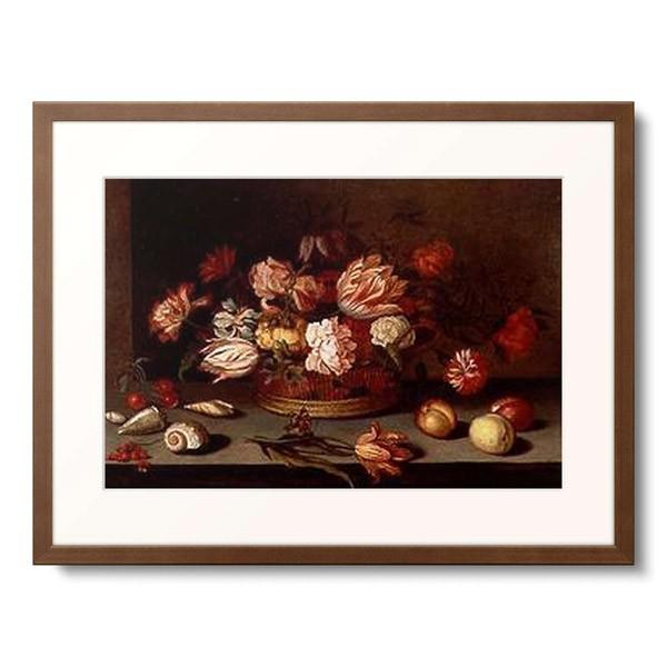 Artist:  Ast, Balthasar van der,1593/94-1657 Imagetitle:  Stilleben mit Blumen, Fruchten, Muscheln und Schmetterling. Di...