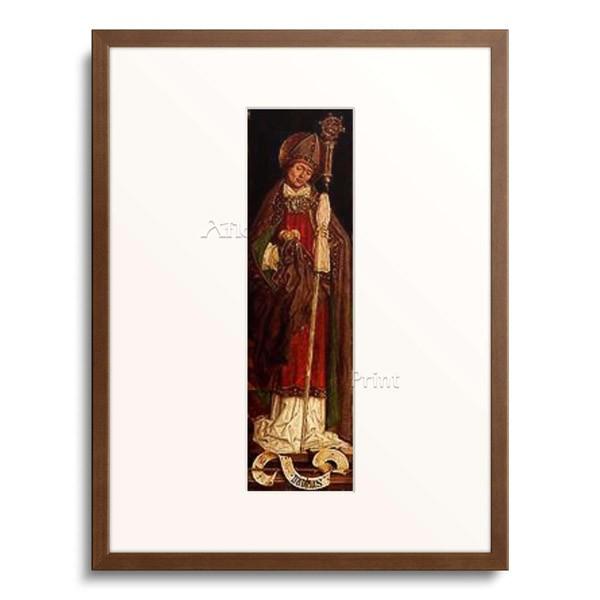 Artist:  Zeitblom, Bartholomeus (Umkreis) Imagetitle:  Der hl.Nikolaus von Myra als Bischof, mit den drei Goldkugeln. Di...