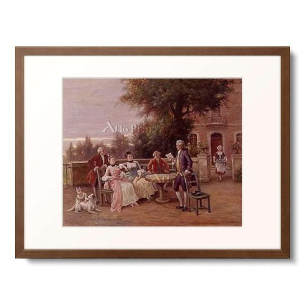 Artist:  French School,19th century Imagetitle:  Die Dichterlesung zur Teestunde. Dimensions:  70 x 77 cm Location:  Zur...