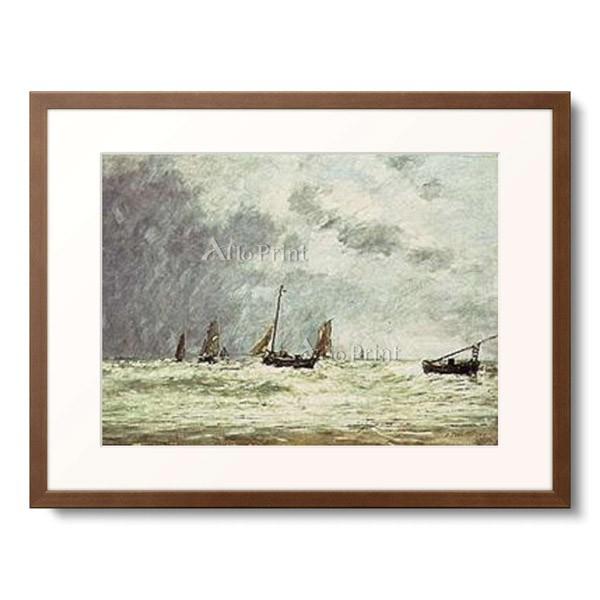 作家名:ウジェーヌ・ブーダン印象派Artist:Boudin, Eugene,1824-1898 Imagetitle:Ausfahrt der Fischerboote (Berck). 1879.