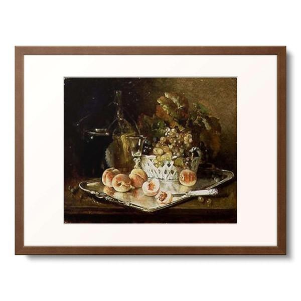 作家名:ウジェーヌ・アンリ・コショワ花フラワーアレンジメントArtist:Cauchois, Eugene Henri,1850-1911 Imagetitle:Stilleben mit Pfirsichen, Trauben und W...