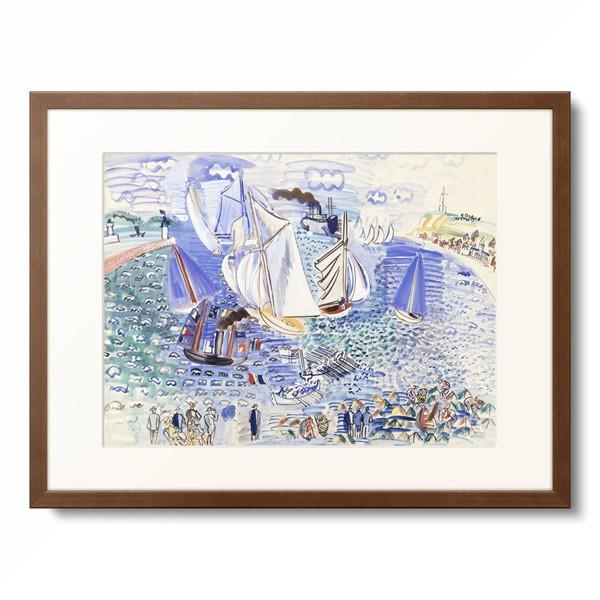 Artist: Dufy, Raoul,1877-1953 Imagetitle: Besuch englischer Segelschiffe in Le Havre. Location: Christie's Images Ltd