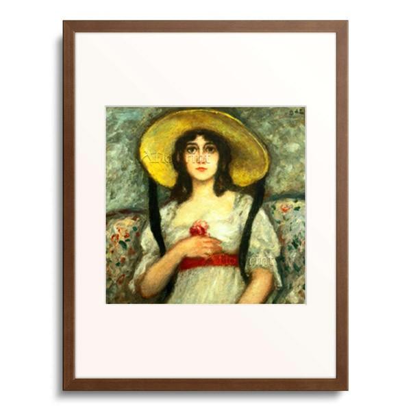 作家名:ジョルジュ・デ・エスパニャArtist:Espagnat, Georges de,1870-1950 Imagetitle:Bildnis einer jungen Frau mit grossem Sommerhut.