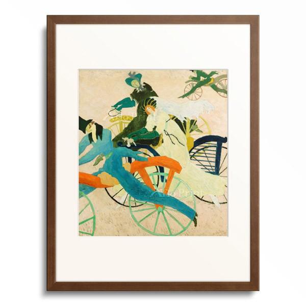 Artist: Feininger, Lyonel,1871-1956 Imagetitle: Draisinenfahrer 1910 Dimensions: 75,5 x 85 cm Location: Christie's Image...