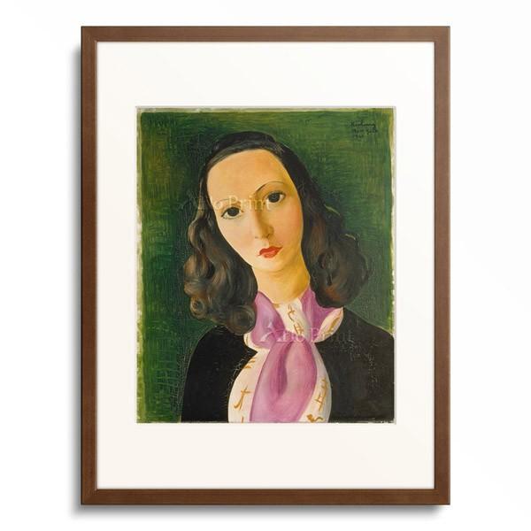 作家名：モイズ・キスリング （1891年 - 1953年）国籍：フランス ジャンル： エコール・ド・パリ  Artist: Kisling, Moise,1891-1953 Imagetitle: Portrait of a young w...