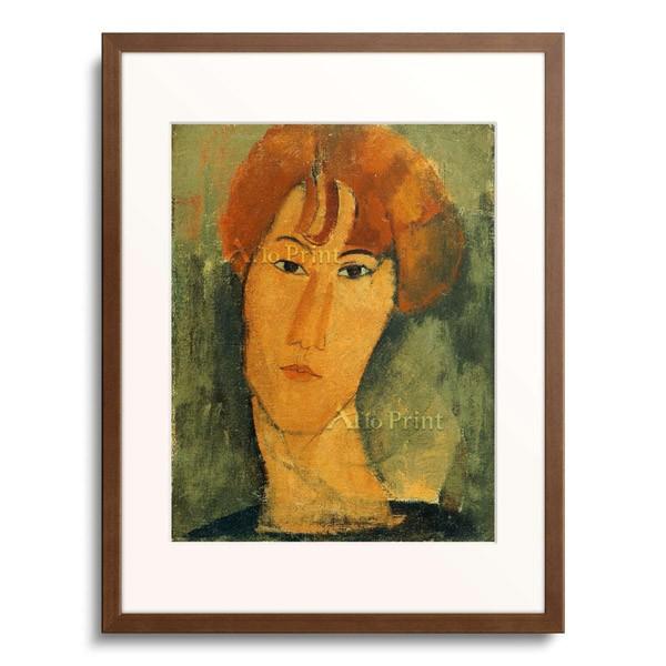 作家名:アメデオ・モディリアーニ  ( 1884年 - 1920年 ) 国籍:イタリア ジャンル:エコール・ド・パリ Artist: Modigliani, Amadeo,1884-1920 Imagetitle:Rothaarige ju...