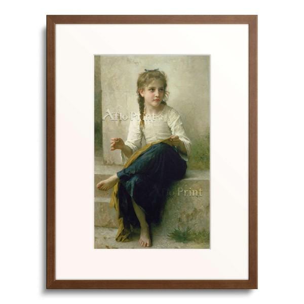 作家名:ウィリアム・アドルフ・ブグロー国籍:フランスジャンル :アカデミック美術　アカデミック絵画Artist: Bouguereau, William Adolphe,1825-1905 Imagetitle:Little girl se...