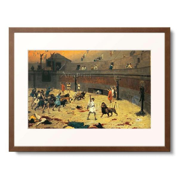 作家名:ジャン=レオン・ジェロームArtist:Gerome, Jean-Leon,1824-1904 Imagetitle:Nach dem Kampf zwischen Sklaven und Wildkatzen im romisch...