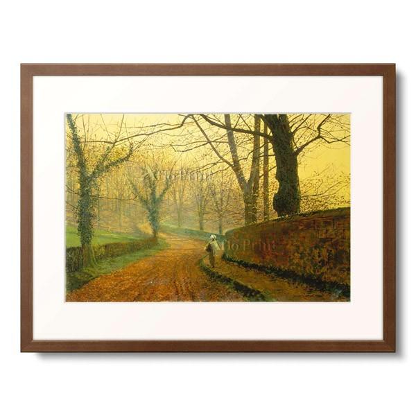 作家名ジョー・アトキン・グリムショーArtist:Grimshaw, John Atkinson 1836-1893 Imagetitle:Autumn in Stapleton Park. 1891.
