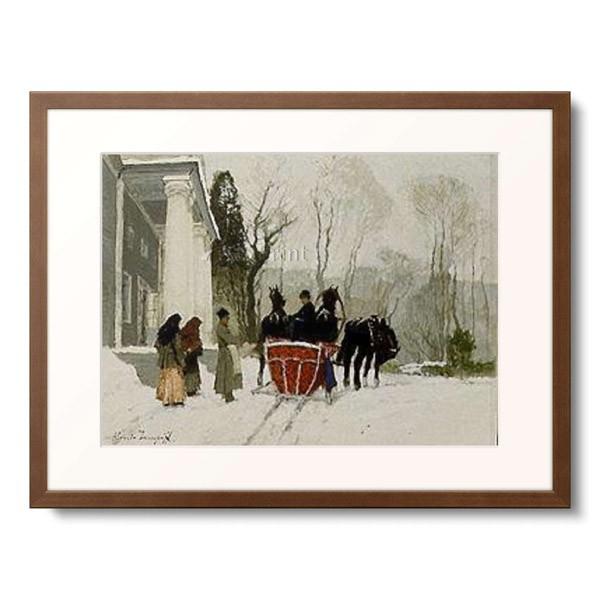 Artist:  Isupov, Alexej Vladimirowitsch Imagetitle:  Ausfahrt mit dem Schlitten. Location:  Christie's Images Ltd