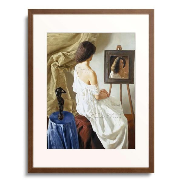 Artist:  Lascano, Juan Imagetitle:  Frau vor dem Spiegel (Virgo). Location:  Christie's Images Ltd