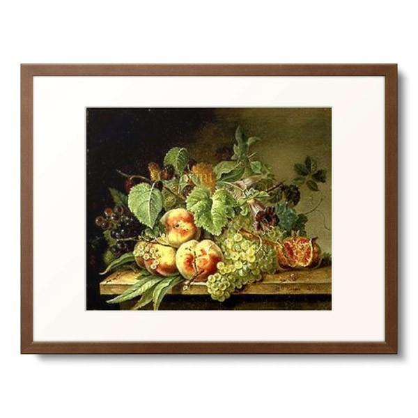 Artist:  Margry, Antoine Imagetitle:  Stilleben mit Trauben und Pfirsichen. 1854. Location:  Christie's Images Ltd