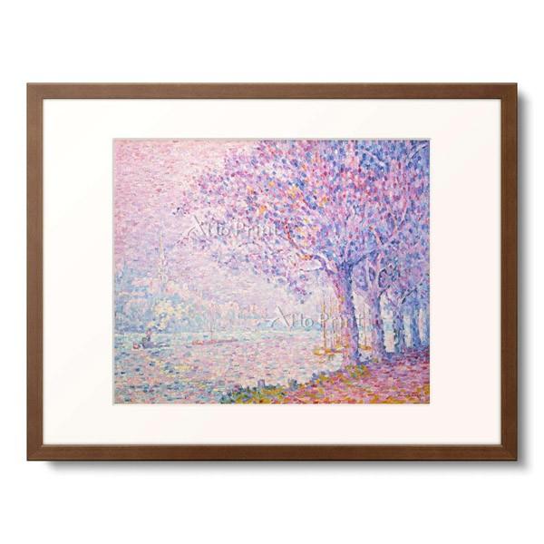 作家名:ポール・シニャック  ( 1863年 - 1935年 ) 国籍:フランス ジャンル:印象派　新印象派  Artist: Signac, Paul,1863-1935 Imagetitle:The Seine at St. Cloud...