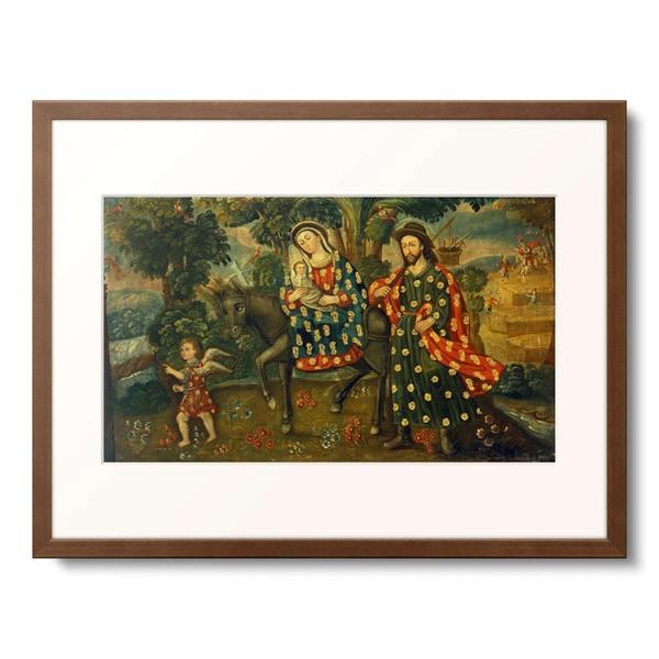 Artist:  Schule von Cuzco,18.Jahrhundert Imagetitle:  Flight into Egypt. Location:  Christie's Images Ltd