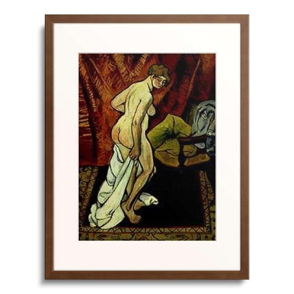 作家名:シュザンヌ・ヴァラドンフランスの画家人物画女流画家Artist: Valadon, Suzanne,1865-1938 Imagetitle:Weiblicher Akt mit Badetuch.