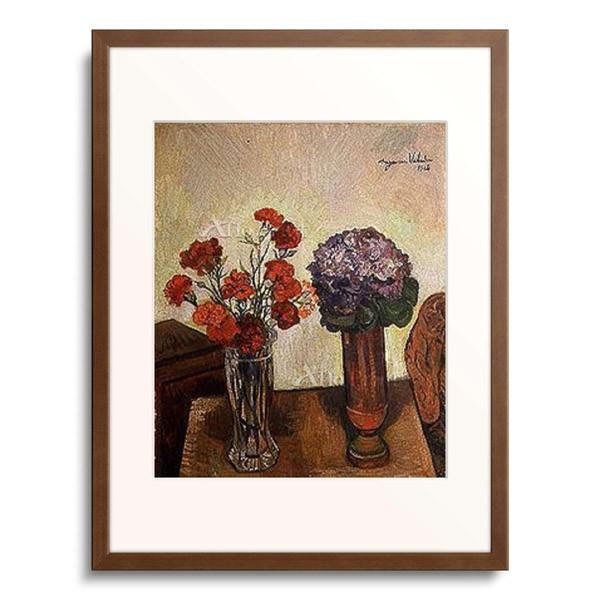 作家名:シュザンヌ・ヴァラドンフランスの画家人物画女流画家Artist: Valadon, Suzanne,1865-1938 Imagetitle:Zwei Vasen mit Nelken und Veilchen. 1926.