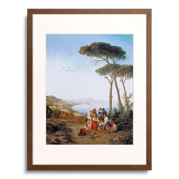 Artist:  Carelli, Consalvo,1818-1900 Imagetitle:  Italienische Gesellschaft uber der Bucht von Neapel. Location:  Christ...