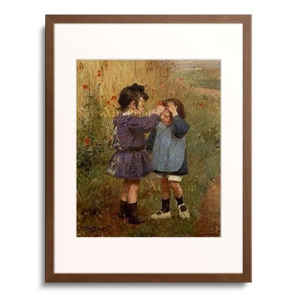 作家名:ヴィクトル・ガブリエル・ギルバートArtist:Gilbert, Victor Gabriel 1847-1933 Imagetitle:Ein Blumchen fur die kleine Schwester.