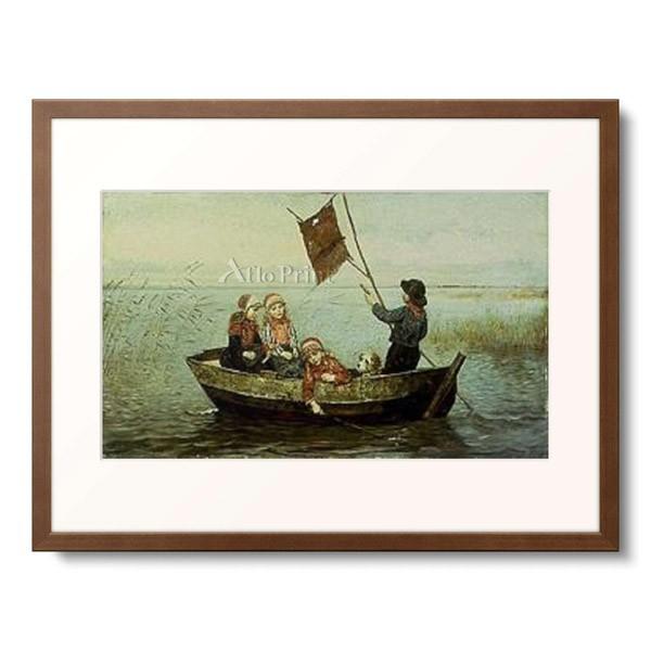 Artist:  Hirth du Frenes, Rudolf,1846-1916 Imagetitle:  Auf grosser Fahrt. Location:  Christie's Images Ltd