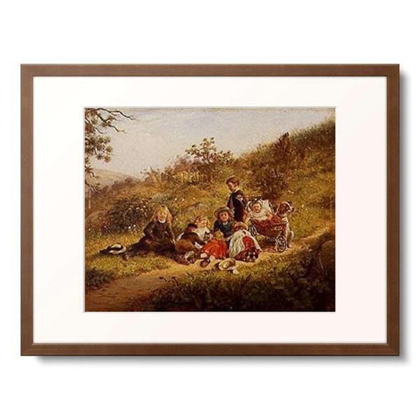 Artist:  Henry, Edward Lamson,1841-1919 Imagetitle:  Sonnige Kindheit. 1879. Location:  Christie's Images Ltd