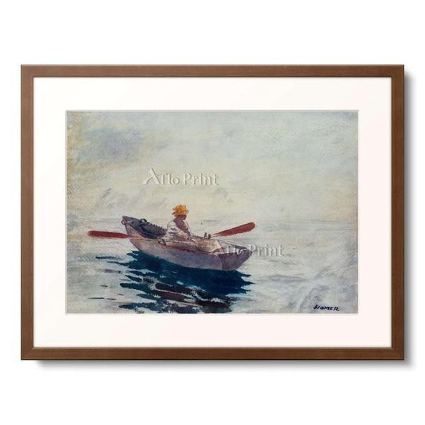作家名:ウィンスロ・ホーマーアメリカの画家Artist:Homer, Winslow 1836-1910 Imagetitle:Boy In A Boat. Medium:Aquarell/Bleistift/Papier