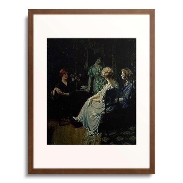 Artist:  Jones, Francis Coates,1857-1932 Imagetitle:  Freundinnen im Gesprach. Location:  Christie's Images Ltd