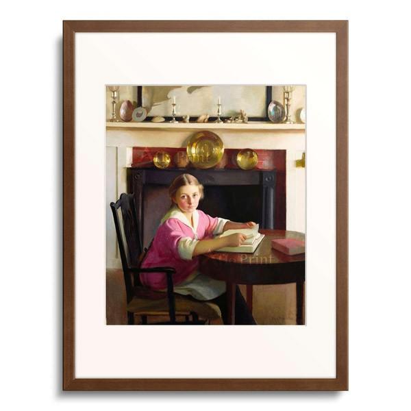 Artist:  Paxton, William McGregor,1869-1941 Imagetitle:  Portrait of Elizabeth Blaney. 1916 Medium:  Oil/Canvas Location...