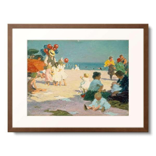 Artist:  Potthast, Edward Henry,1857-1927 Imagetitle:  By the Water. Dimensions:  61 x 76.2 cm Medium:  oil/canvas, Loca...