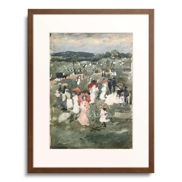 Artist:  Prendergast, Maurice Brazil,1859-1924 Imagetitle:  Strolling In The Park. Medium:  Watercolour/Pencil Location:...