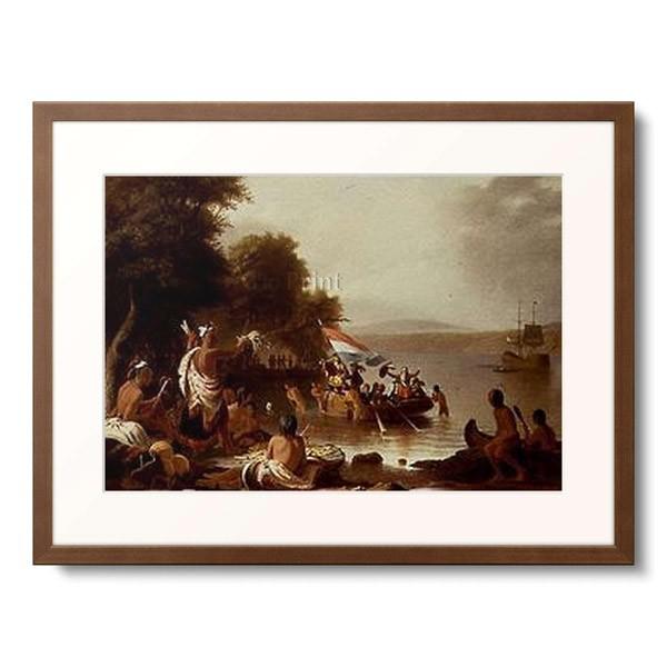 Artist:  Weir, Robert Walter,1803-1889 Imagetitle:  The disembarkation of Henry Hudson 1608 near Verplanck (Peekskill/N....