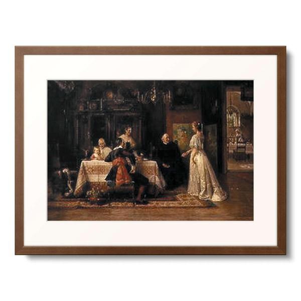 Artist:  Volcker, Robert,1854-1924 Imagetitle:  Der Besuch des Pfarrers. Dimensions:  94 x 138 cm Location:  Zurich, Gal...