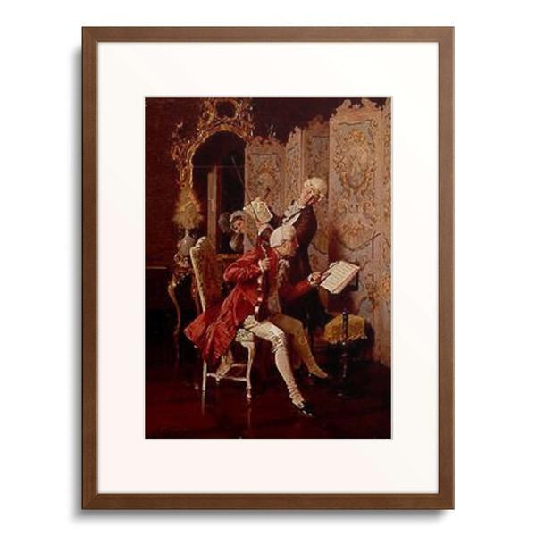 Artist:  Bedini, Paolo,1844-1924 Imagetitle:  Hauskonzert im Rokoko. Dimensions:  41,5 x 30,5 cm Medium:  Oil/Wood Locat...