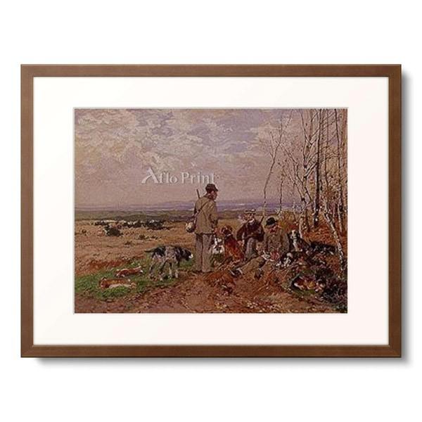 Artist:  Muhlig, Hugo,1854-1929 Imagetitle:  Jagdpause. Dimensions:  18,5 x 25 cm Medium:  Gouache/Papier Location:  Pri...