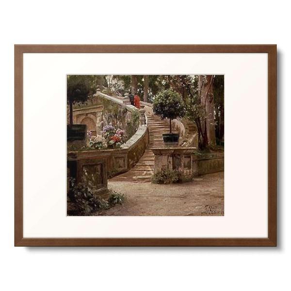 作家名:ペーダー・モルク・モンステッドArtist: Moensted, Peder,1859-1941 Imagetitle:Im Park der Villa d'Este. 1928 Dimensions: 48 x 54 cm 個人蔵