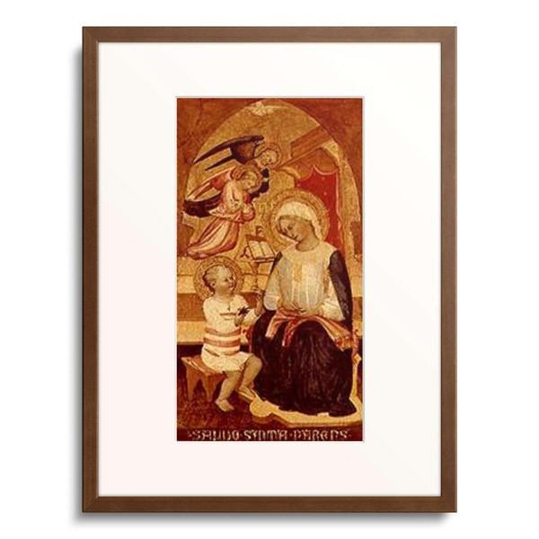 Artist:  Meister, Florentinischer Imagetitle:  Maria mit dem spielenden Jesuskind und zwei Engeln. 15. Jhd. Dimensions: ...