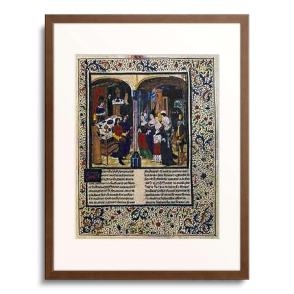 Artist:  Handschrift (Quintus Curtius Rufus),15. Jahrhundert Imagetitle:  Die Frauen des Darius vor Alexander dem Grosse...