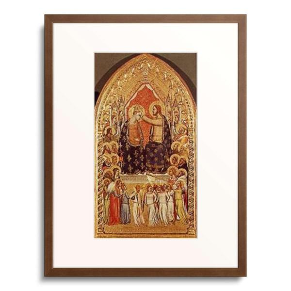 Artist:  Florentinisch,14. Jahrhundert Imagetitle:  Coronation of Virgin Mary with Angels and Saints. Dimensions:  63 x ...