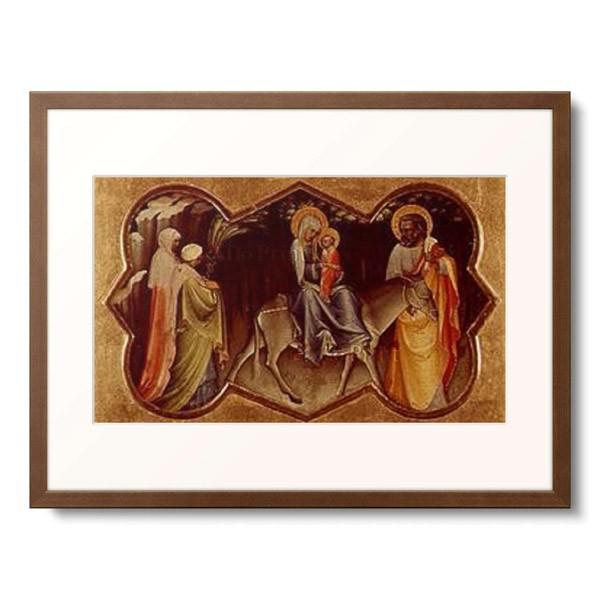 Artist:  Monaco, Lorenzo di,1370/72-1422/25 Imagetitle:  Die Flucht nach Agypten. Um 1405 Dimensions:  81 x 49,5 cm Loca...