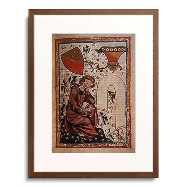 Artist:  Handschrift, Heidelberger Lieder- Imagetitle:  Heinrich von Veldig. Location:  Eisenach, Wartburgstiftung