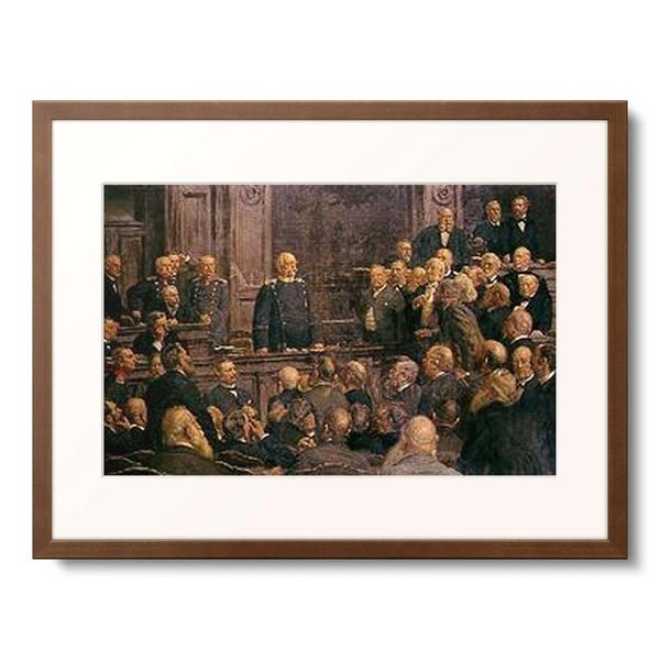 Artist:  Henseler, Ernst,1852-1940 Imagetitle:  Bismarcks letzte Reichstagsrede am 6.Februar 1888. (Entstanden 1901) Loc...