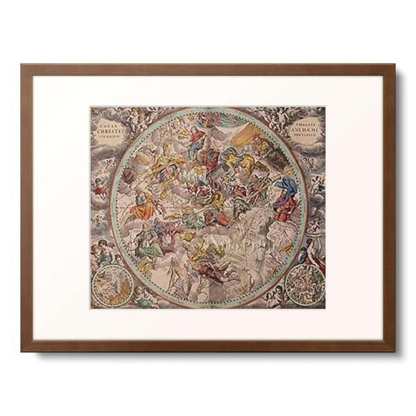 作家名:作者不明Artist:Anonymous Imagetitle:Himmelskarte Coeli Christi Sphaerum mit Darstellung christlicher Figuren. 所蔵:Halbers...