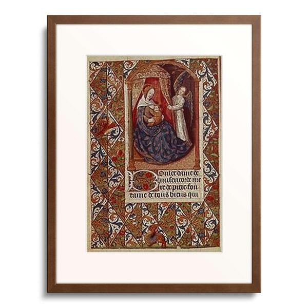 Artist:  Handschrift Imagetitle:  Madonna mit Kind.Aus einem franzosischen Stundenbuch. Memb.II 176, 227v Location:  Got...