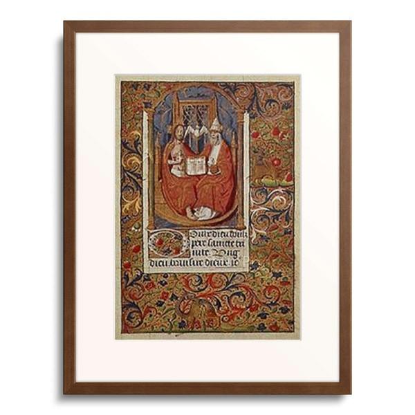 Artist:  Handschrift Imagetitle:  Dreifaltigkeit. Aus einem franzosischen Stundenbuch. Memb.II 176, 234v Location:  Goth...