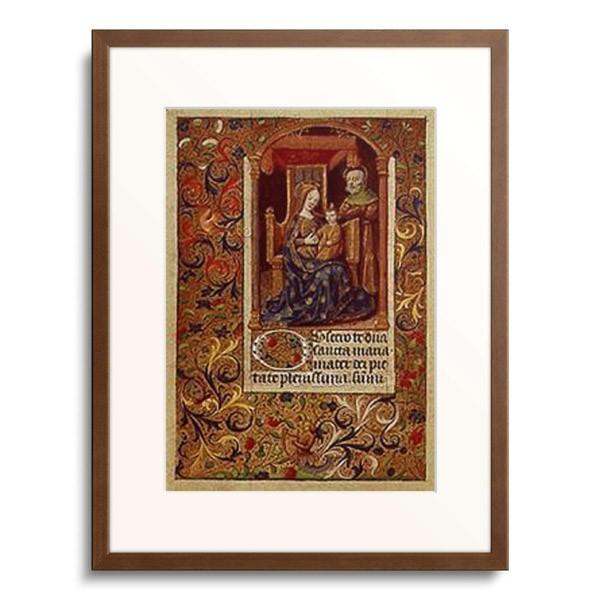 Artist:  Handschrift Imagetitle:  Die hl.Familie. Aus einem franzosischen Stundenbuch. Memb.II 176, 21v Location:  Gotha...