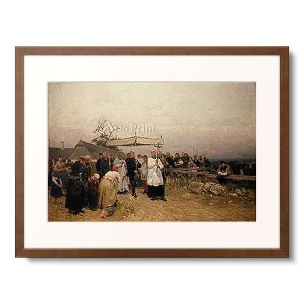 Artist:  Deak-Ebner, Lajos,1850-1934 Imagetitle:  Osterprozession in Ungarn. Location:  Budapest, Ungarische Nationalgal...