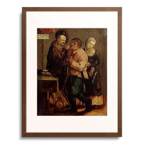 Artist:  Leyden, Lucas van (nach... ) Imagetitle:  Beim Zahnziehen. Location:  Budapest, Museum der bildenden Kunste