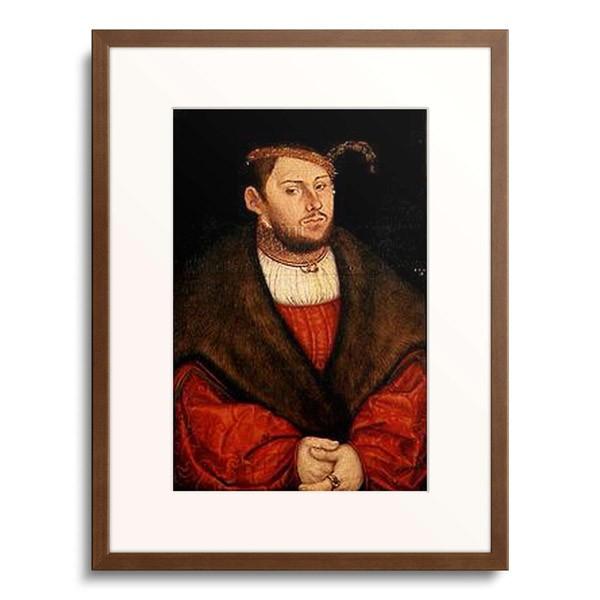 作家名： ルーカス・クラナハ (1472年 - 1553年)国籍： ドイツジャンル： 北方ルネサンス Artist:  Cranach the Elder, Lucas,1472-1553 Imagetitle:  Kurprinz Joh...